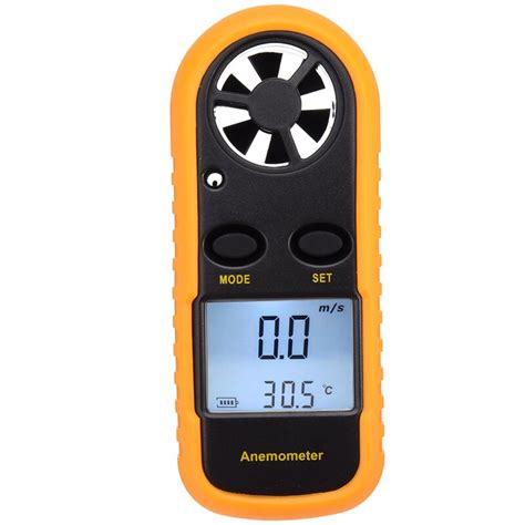 Lcd Digital Anemometer Thermometer Air Wind Speed Grandado