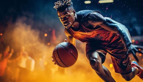 Premium Ai Image Basketball Editorial Dynamic Photography In Action