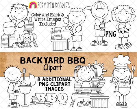 Bbq Clip Art Black And White