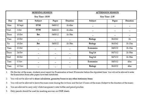 Igcse Oct Nov 2024 Time Table Pdf Qualifications Educational Assessment And Evaluation