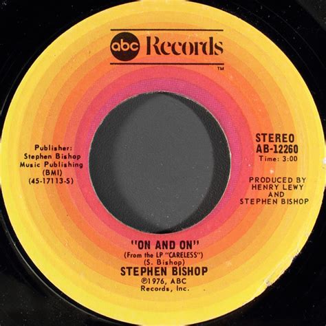 Stephen Bishop On And On Little Italy 1976 Pitman Pressing Vinyl
