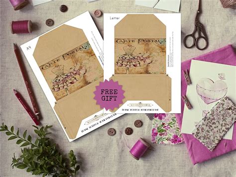 Embroidery Floss Thread Bobbin Template Art Prints Ephemera