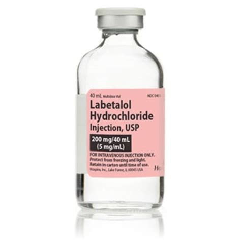 Labetalol Hcl 5 Mg Ml 20 Ml Multiple Dose Vial