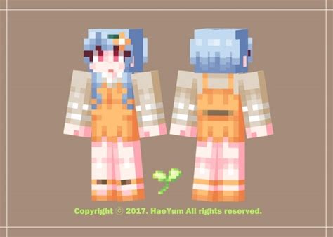 마인크래프트 배포스킨 가을컨셉 커플스킨 네이버 블로그