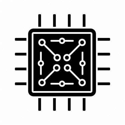 Chip Circuit Cpu Microchip Microcircuit Microprocessor Processor Icon Download On Iconfinder