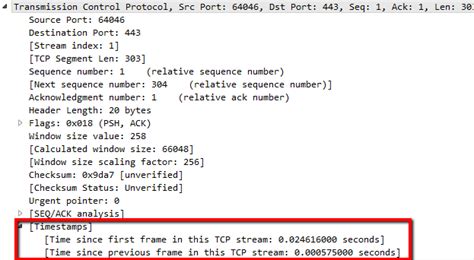 how to read wireshark timestamp