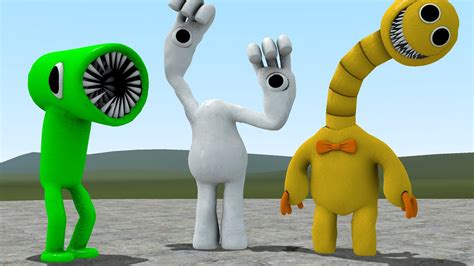 New Roblox Rainbow Friends 7 Lime White Yellow Orange In Garrys Mod