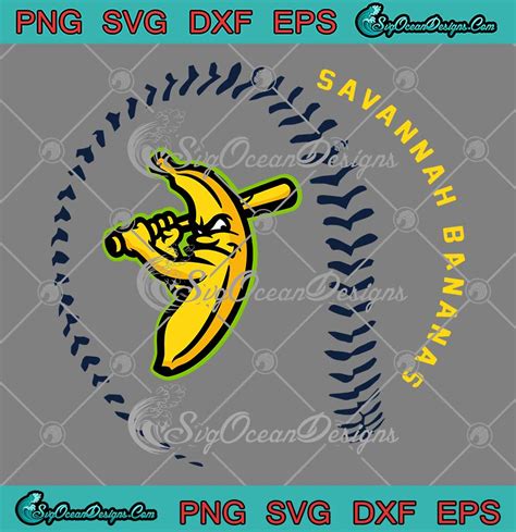 Savannah Bananas Baseball Heather Svg Savannah Bananas Baseball Lover Gift Svg Png Eps Dxf Pdf