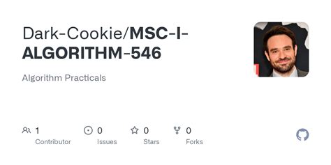 Github Dark Cookiemsc I Algorithm 546 Algorithm Practicals