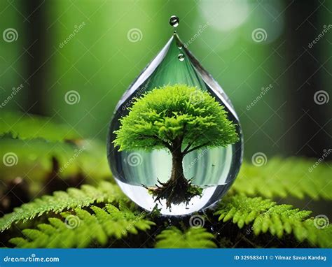 Tiny Ecosystem A Breathtaking Close Up Of A Miniature Ecosystem Stock Illustration