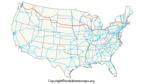 Us Interstate Map Interstate Map Of America In Pdf