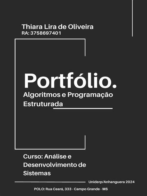 Algoritmos E ProgramaÇÃo Estruturada Pdf Algoritmos Matemática
