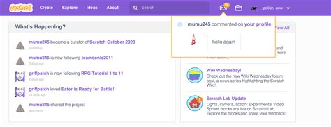 Optional Message Popup Discuss Scratch