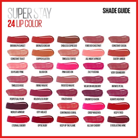 Hour Maybelline Lipstick Shades