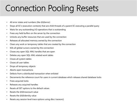 Ppt Optimizing Database Access And Diving Into Net Sqlclient