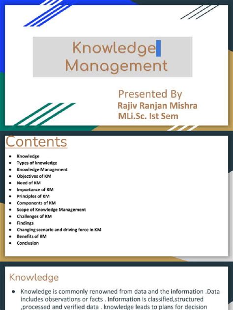 Knowledge Management Ppt 249835820 Pdf