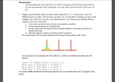 Solved Requirement Write Pseudocode And Translate It To One