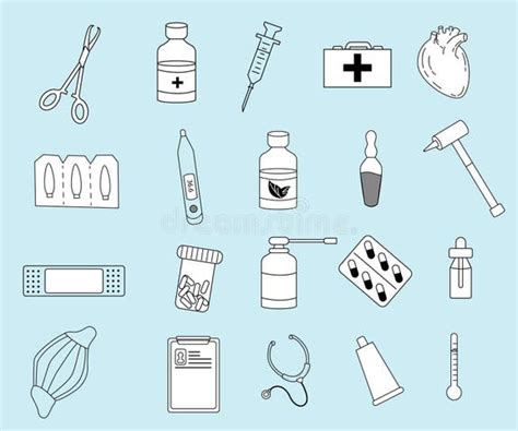 Medical Doodles Stock Illustration Illustration Of Anatomy 373714311