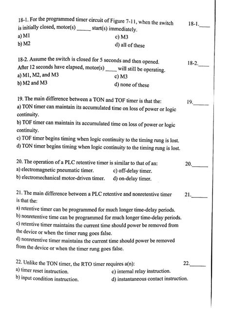 Figure 7 5 Timer Instruction For Question 10 10 1
