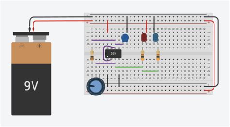 Using A 555 Timer To Make Police Lights Makerhub