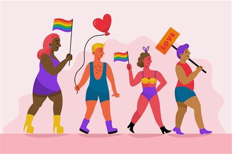 함께 축하하는 사람들의 그룹 무료 벡터