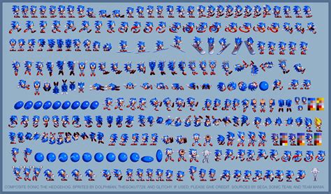 Composite Sonic Spritesheet By Retrobunyip On Deviantart