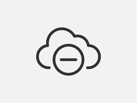 Technology Icon Cloud Computing Connection Big Data Global Server Line Design Symbol 49043985