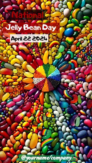 National Jelly Bean Day Digital Display Edita Template Postermywall