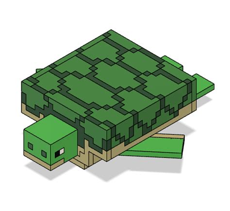 Minecraft Turtle Par Ribo3d Téléchargez Gratuitement Un Modèle Stl