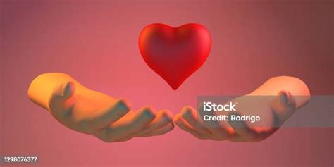 자선 배너 마음을 잡고 있는 손 자선 3d 일러스트레이션 0명에 대한 스톡 사진 및 기타 이미지 0명 3차원 형태 개념 Istock