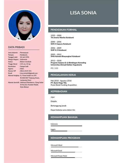 Cv Lisa Sonia Pdf