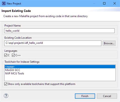 Building And Flashing Esp32 Applications With Eclipse Mcu On Eclipse