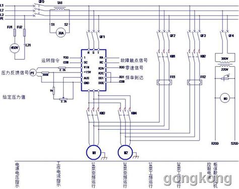 恒压供水一拖二接线图 恒压供水变频控制柜 伤感说说吧