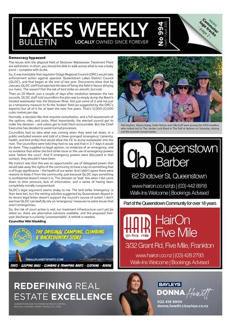 Issue 994 Lakes Weekly Bulletin