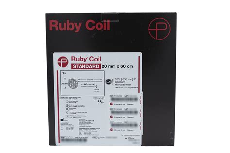 Rby2c2060 Penumbra Ruby Coil Standard 20mm X 60cm Surgishop