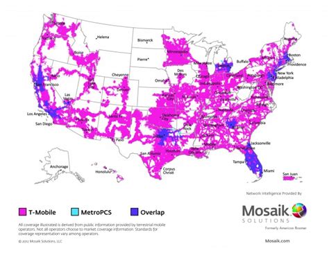 A Look At The T Mobile MetroPCS Combined Spectrum And Coverage Area
