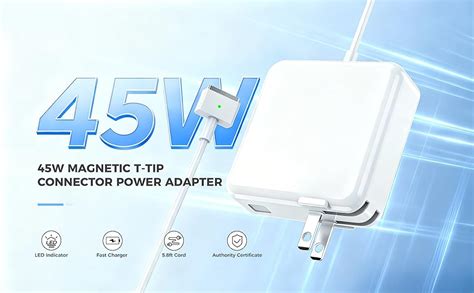 Macbook Air Charger 45w Magnetic T Tip Power Adapter