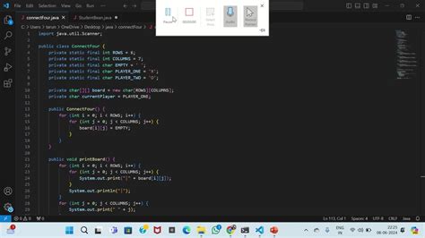 ala taruni on linkedin task 4 done connect four game with the help of java internship java…