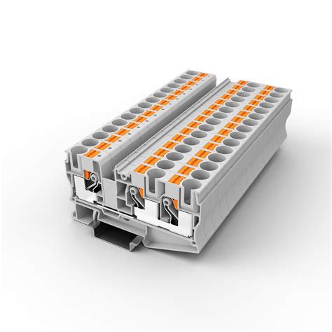 PT 10 Push In Copper DIN Rail Terminal Block DIN Rail Terminal Block And Copper Terminal Block