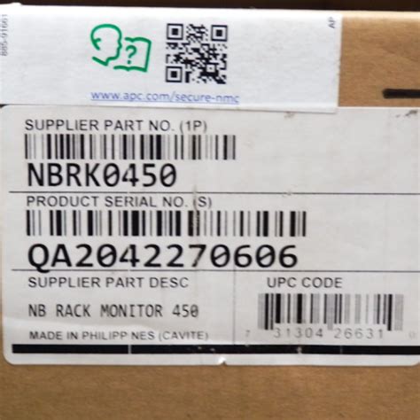 Apc Netbotz Rack Monitor 450 Nbrk0450 Primelec