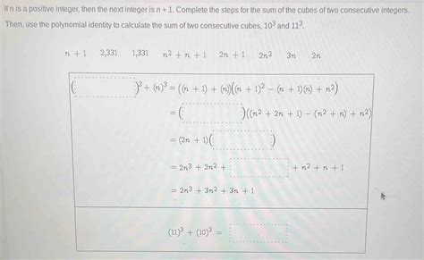 Solved If N Is A Positive Integer Then The Next Integer Is N1