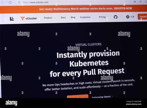 Efficient Virtual Clusters For Kubernetes Development And Deployment Stock Photo Alamy