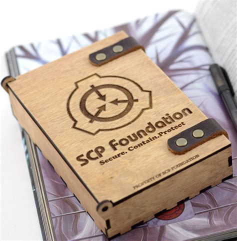 SCP Foundation Logo Box Thaumiel Class Object Engraved Wood Etsy