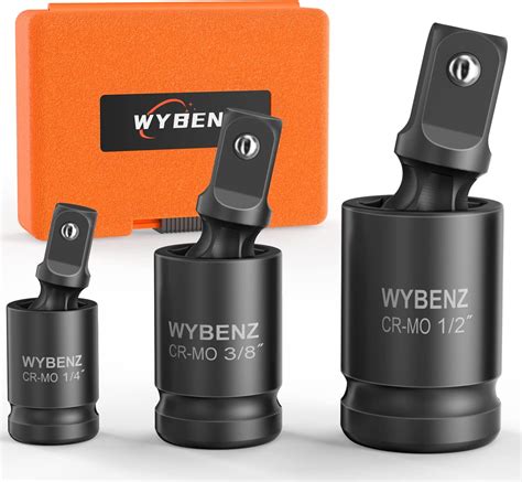 Impact Swivel Socket Set 1 2 3 8 And 1 4 Swivel Socket Set Universal Joint Socket For Hard