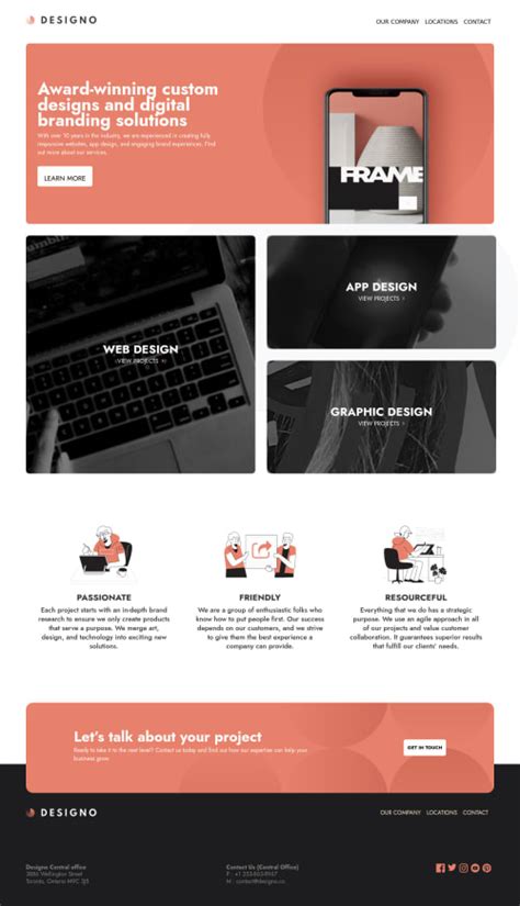 Frontend Mentor Designo With Reactjs Coding Challenge Solution