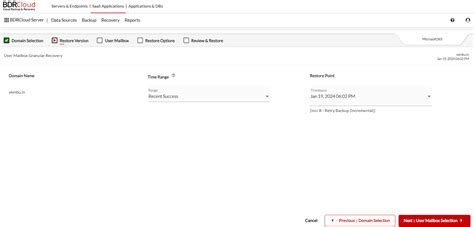 Step 4 Restore Version Helpguide