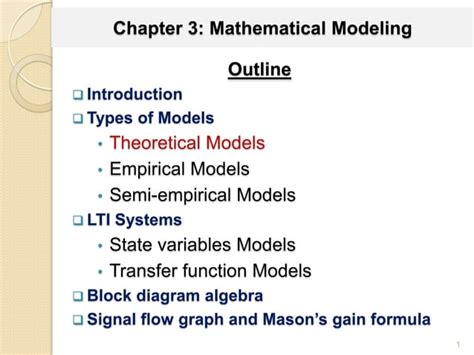 Chapter 3 Mathematical Modeling Pptx