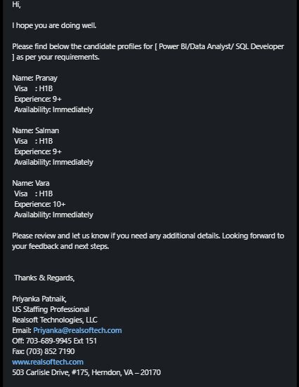 Sql Developer Data Analystpower Bi Developer Corp To Corp