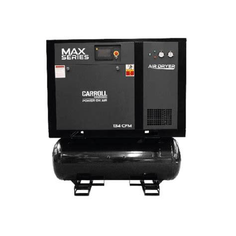 Compresor De Tornillo De 30 Hp Con Tanque Y Secador Marca Carroll
