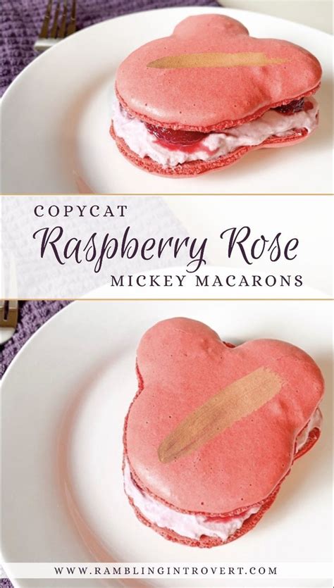 Raspberry Rose Mickey Macarons Artofit